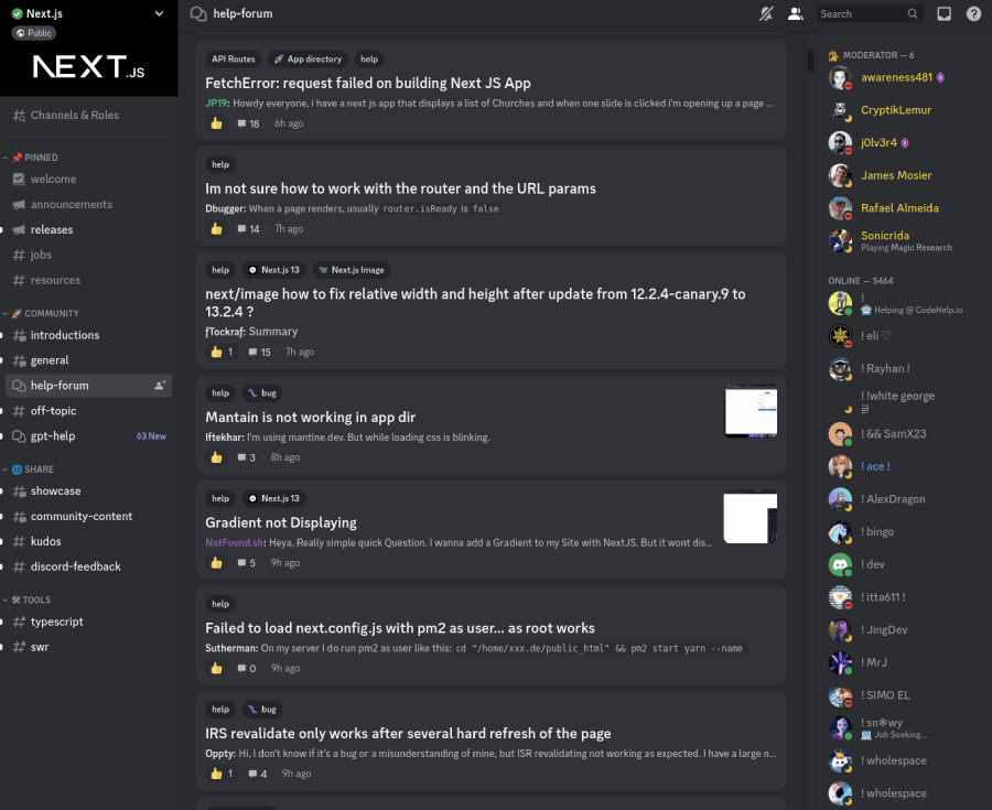 Next.js Discord Forum